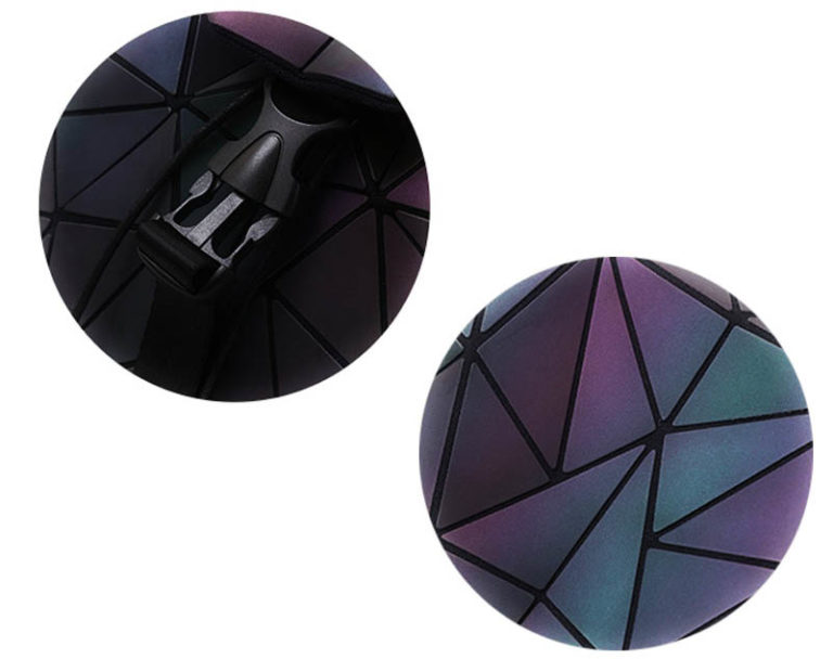 The Luminous Backpack | Geometric Holographic Backpack Reflective ...