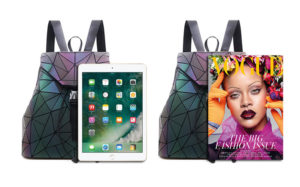 The Luminous Backpack | Geometric Holographic Backpack Reflective ...