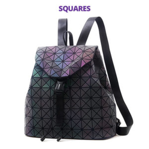 The Luminous Backpack | Geometric Holographic Backpack Reflective ...