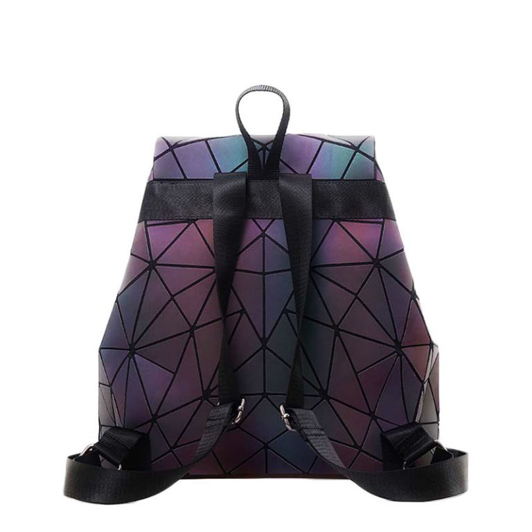 The Luminous Backpack | Geometric Holographic Backpack Reflective ...