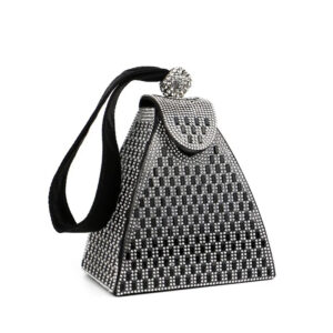 The Pyramid Purse | Wristlet Clutch Leather Pyramid Bag