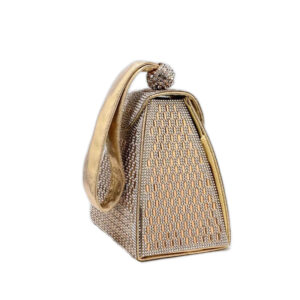 The Pyramid Purse | Wristlet Clutch Leather Pyramid Bag
